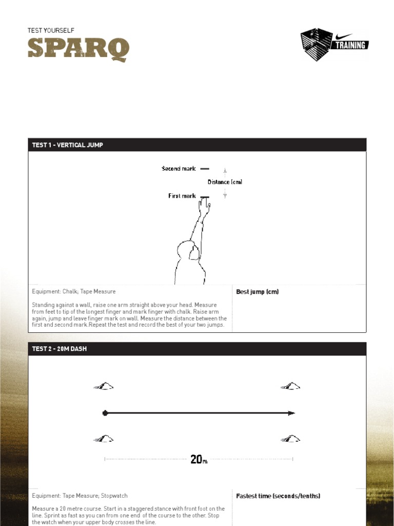 SPARQ Fitness Testing Protocols | PDF | Nike | Sports