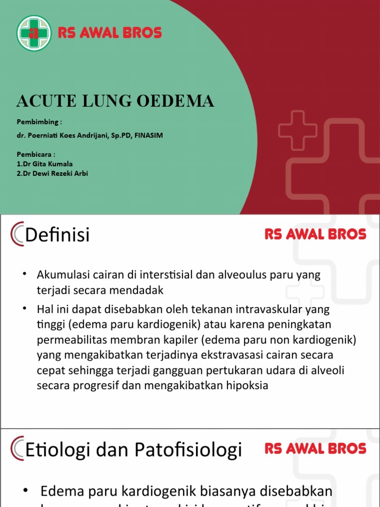 Acute Lung Oedema | PDF