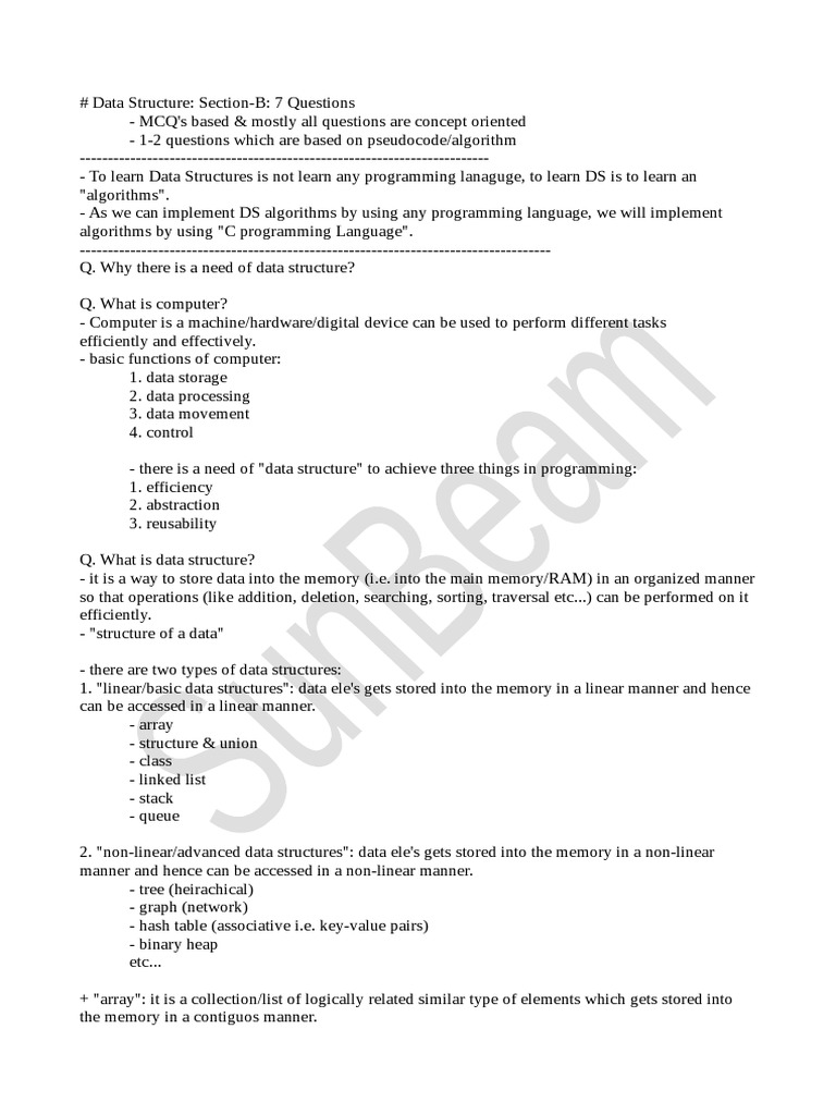 Class Notes | PDF | Queue (Abstract Data Type) | Pointer (Computer ... Class Notes | PDF | Queue (Abstract Data Type) | Pointer (Computer ...