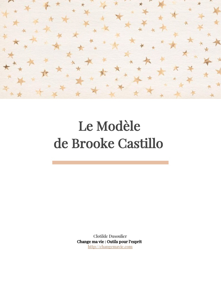 Modèle de Brooke Castillo | PDF