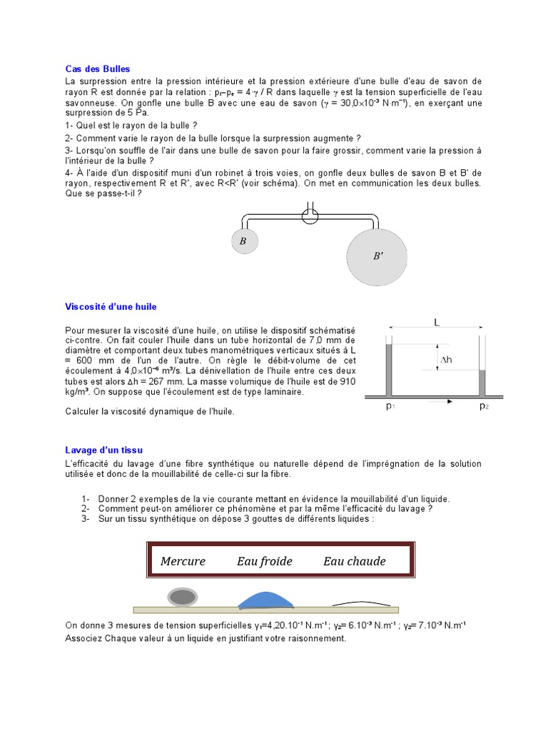 Exo de Vacances | PDF | Chaleur | Pression