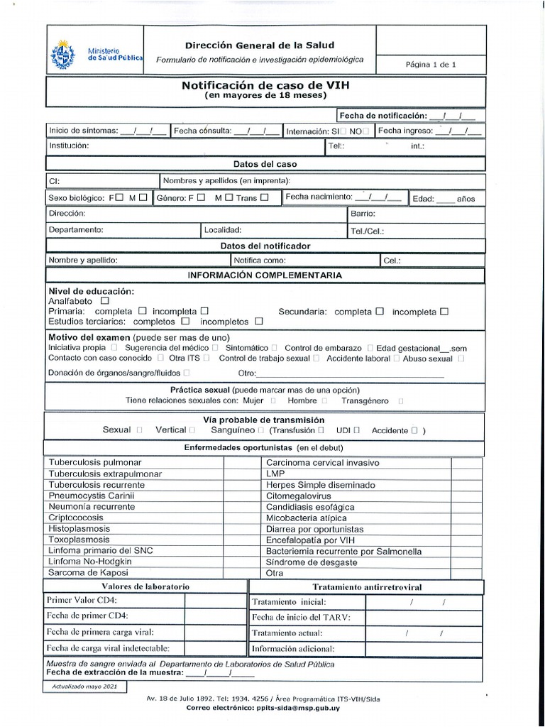 Formulario VIH | PDF