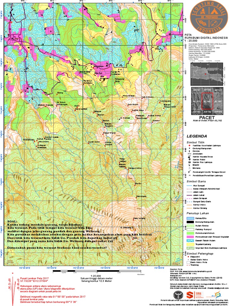 Peta Topografi Gunung Welirang / Pacet | PDF | Geografi | Teknologi ...