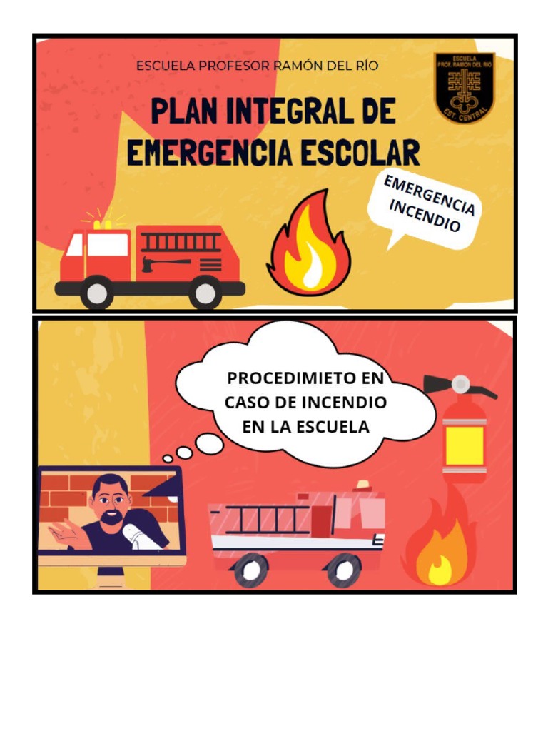 Plan Integral Escolar Incendio | PDF