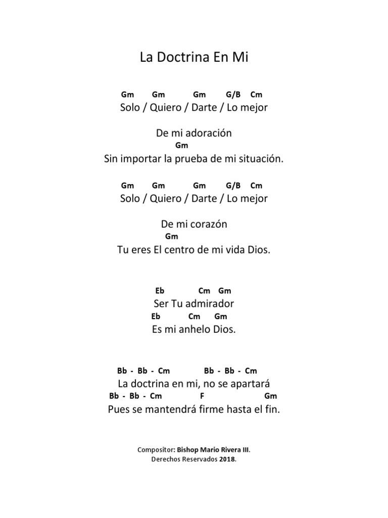 La Doctrina en Mi: Adoración a Dios | PDF