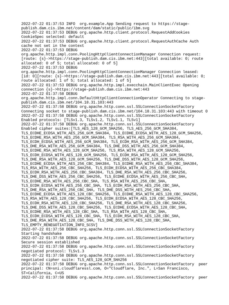IBM Log File Analysis Shows HTTP Request Details in 40 Characters | PDF ...