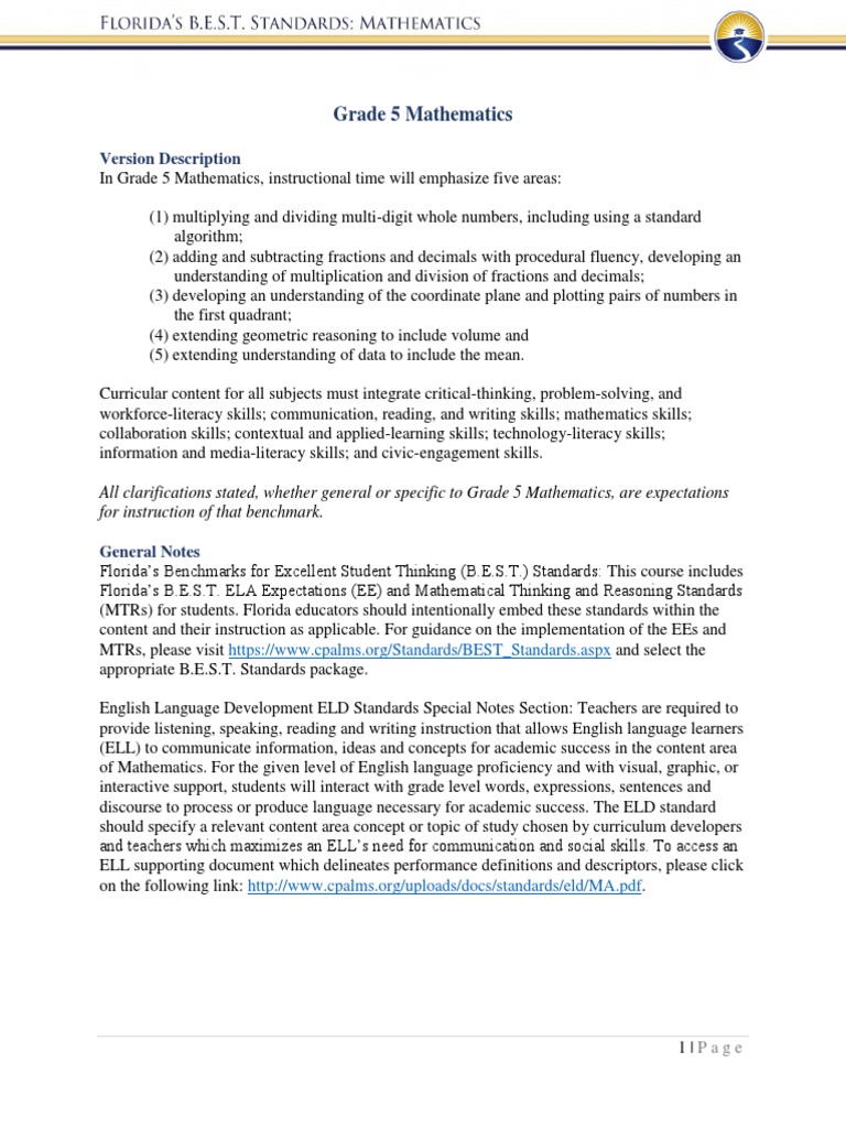grade-5math best | PDF | Rectangle | Area
