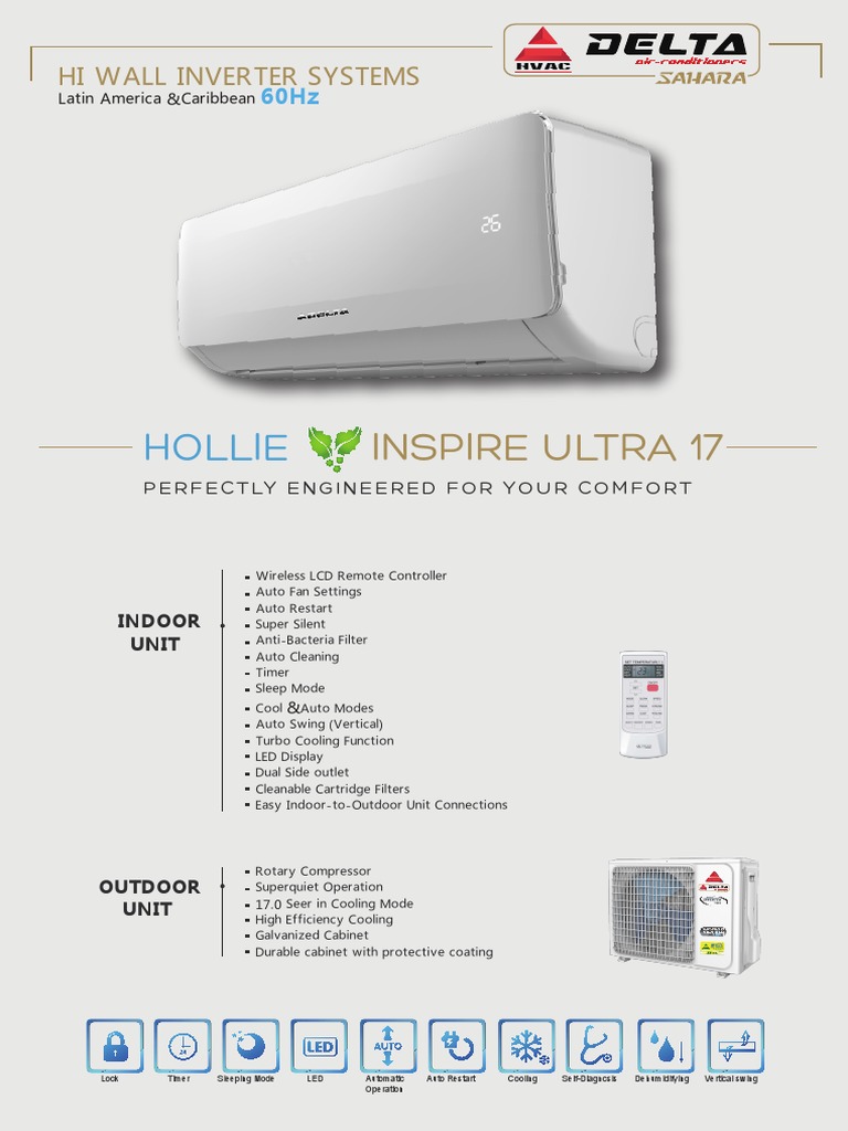 DELTA - SAHARA BROCHURE 17 SEER (60Hz) | PDF | Building Engineering ...