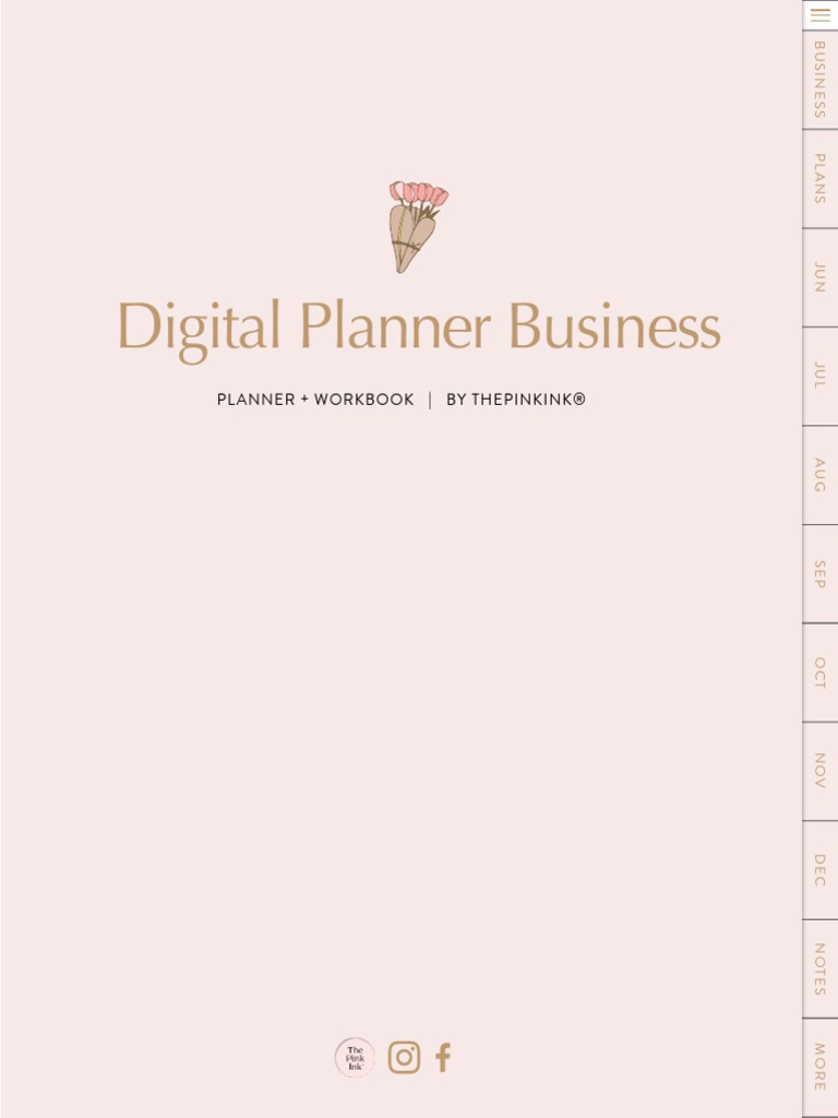 Create Digital Planner & Workbook-Thepinkink | PDF
