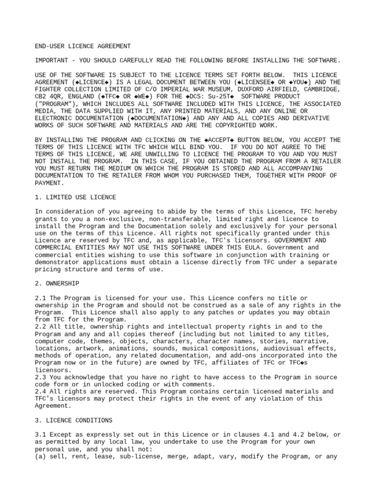 License EN | PDF | License | Legal Liability