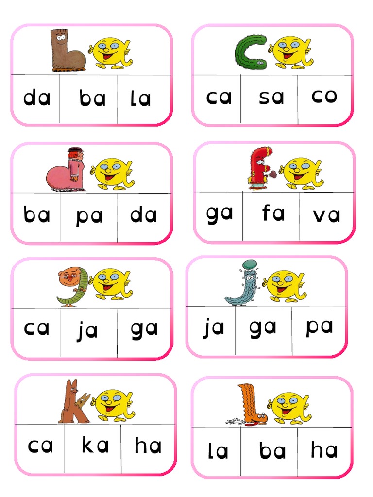 Carte A Pince Syllabe Alpha 2 | PDF