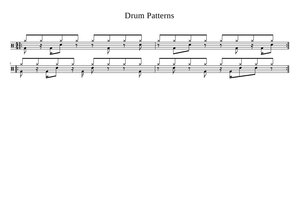 Essential Drum Patterns Guide | PDF
