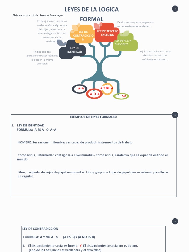 Mapa Mental de Leyes de La Logica Formal, PDF, 2022 | PDF | Razón | Lógica