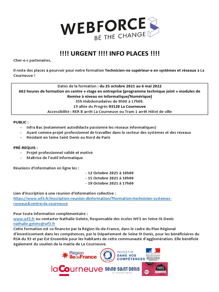 Info Places Formation TSSR WF3 | PDF | Linux | la communication
