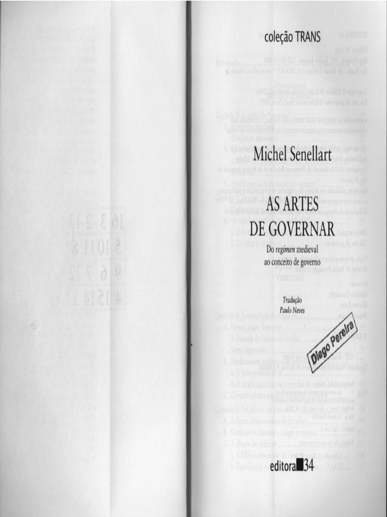 As Artes de Governar (Michel Senellart) | PDF