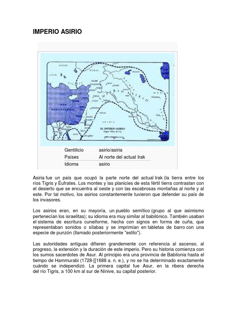 Imperio Asirio | PDF | Asiria | Babilonia