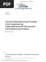 Wet Process Cement Manufacturing Guide | PDF | Cement | Combustion
