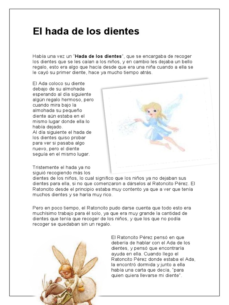 Carta Del Hada De Los Dientes: Primer Diente Tarjeta Para Imprimir: El