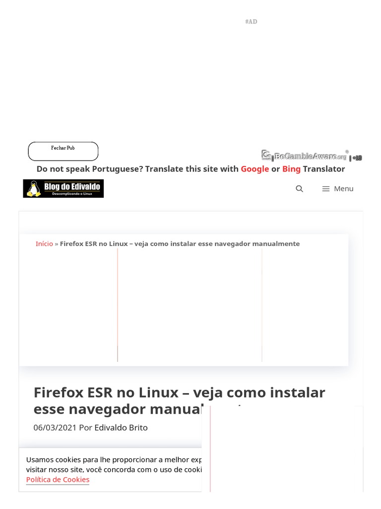 Firefox ESR No Linux - Veja Como Instalar Esse Navegador Manualmente | PDF | Linux | Ambiente de ...