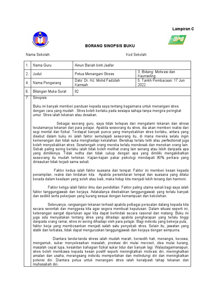 Pembacaan Buku SPLG 2022 | PDF