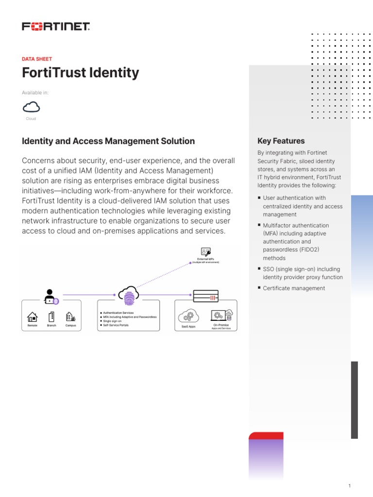 Fortitrust Identity: Identity and Access Management Solution | PDF ...