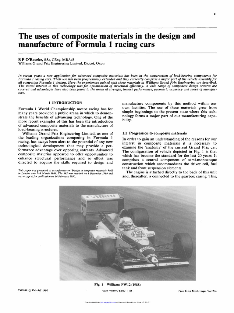 Design of A CFRP Composite Monocoque Simulation Approach | PDF ...