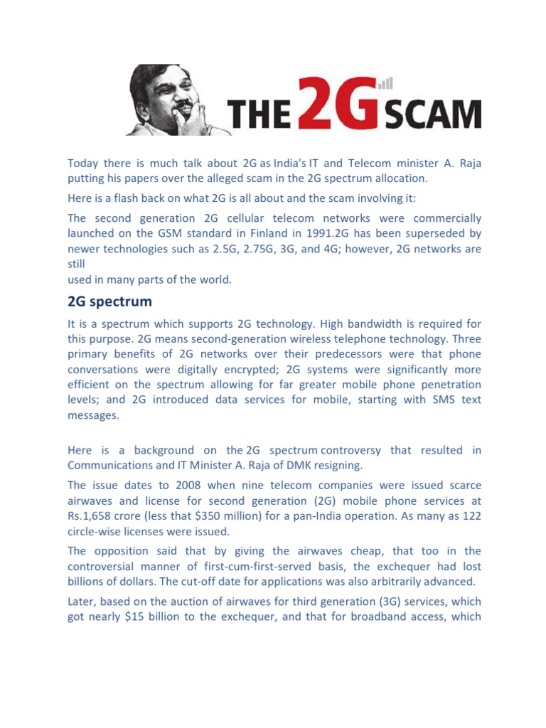 2G Scam | PDF