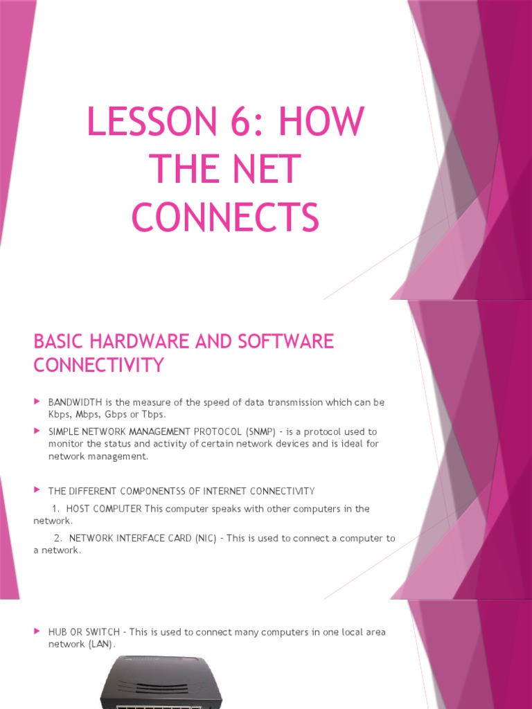 G6 PPT LESSON 6 hOW THE nET cONNECTS | PDF | Computer Network | Internet