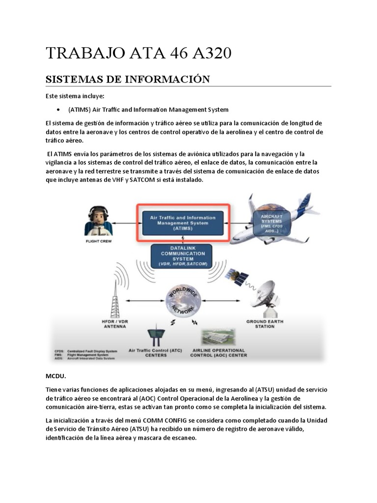Trabajo Ata 46 | PDF | Control de tráfico aéreo | Edad de información