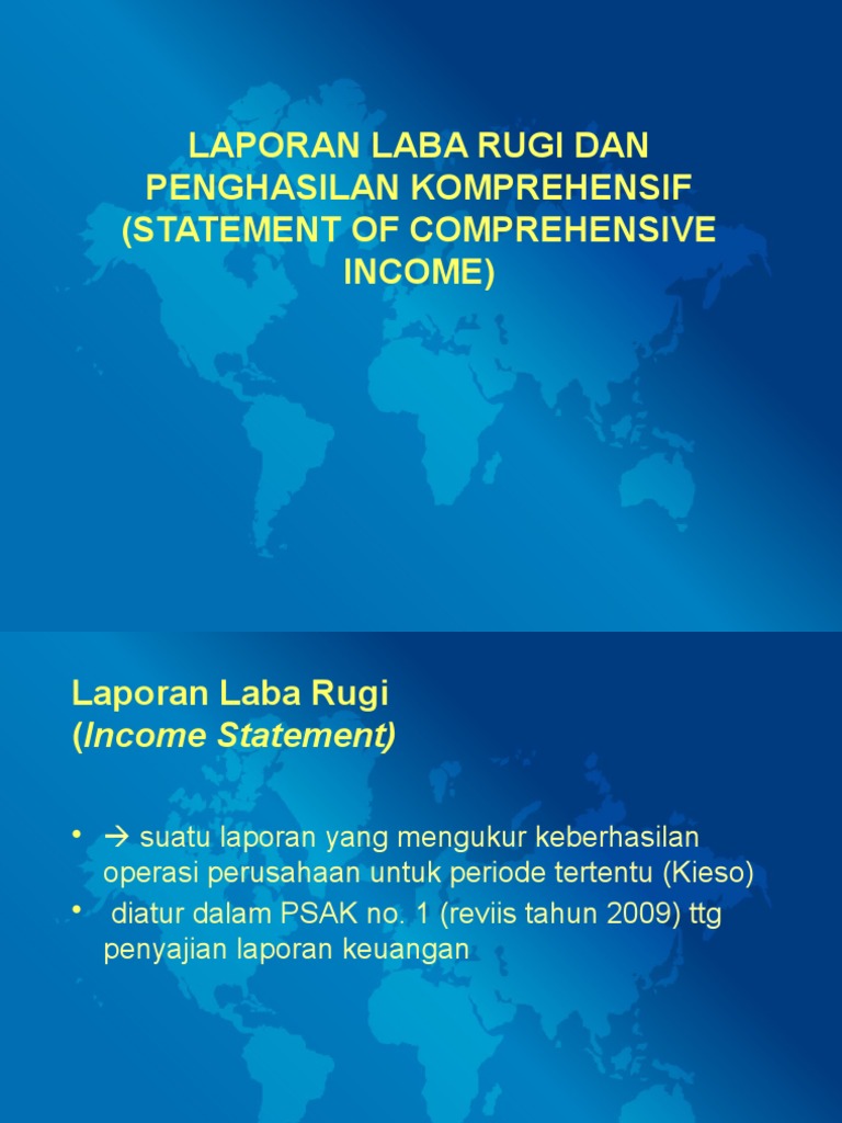 Panduan Laporan Laba Rugi Komprehensif | PDF