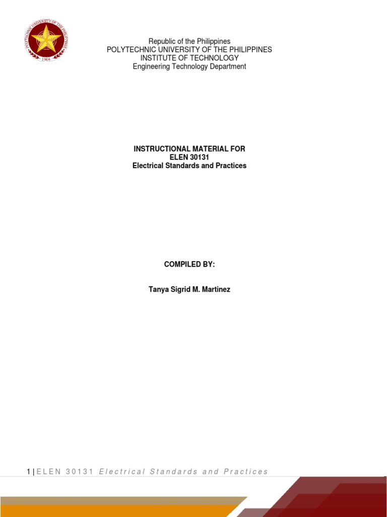 ELEN 30131 Electrical Standards and Practices | PDF | Licensure | Engineer