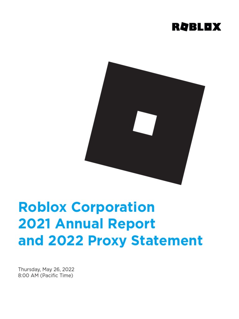 Roblox Proxy and Annual Report Web Ready Bookmarked | PDF | Board Of ...