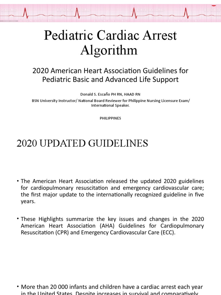 Pediatric Cardiac Arrest Algorithm | PDF | Cardiopulmonary ...