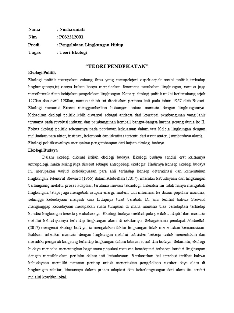 Tugas 3 - Review Materi Ekologi | PDF