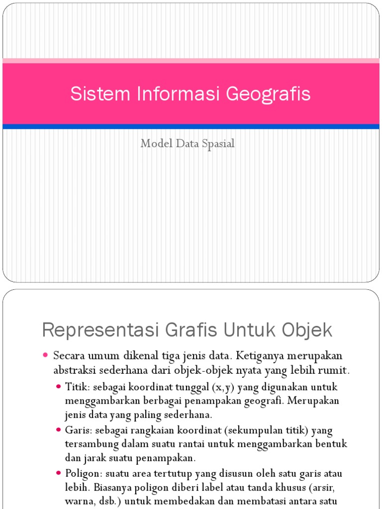 Sistem Informasi Geografis - Model Data Spatial | PDF