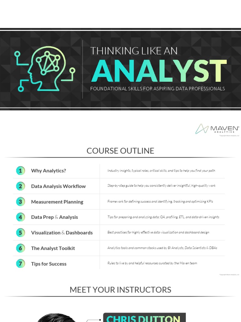 Thinking Like An: Foundational Skills For Aspiring Data Professionals ...