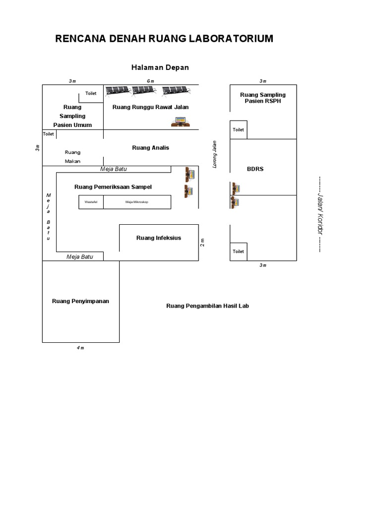 Denah Ruang Laboratorium Kesehatan | PDF
