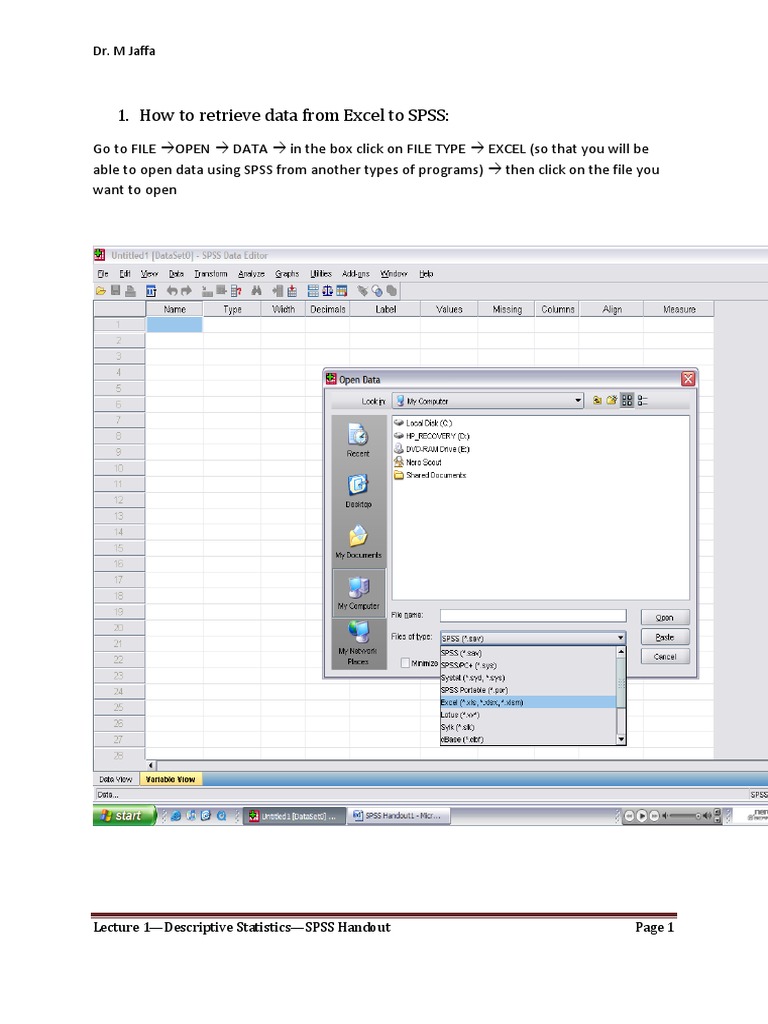 SPSS Descriptive Statistics Guide | PDF | Descriptive Statistics ...