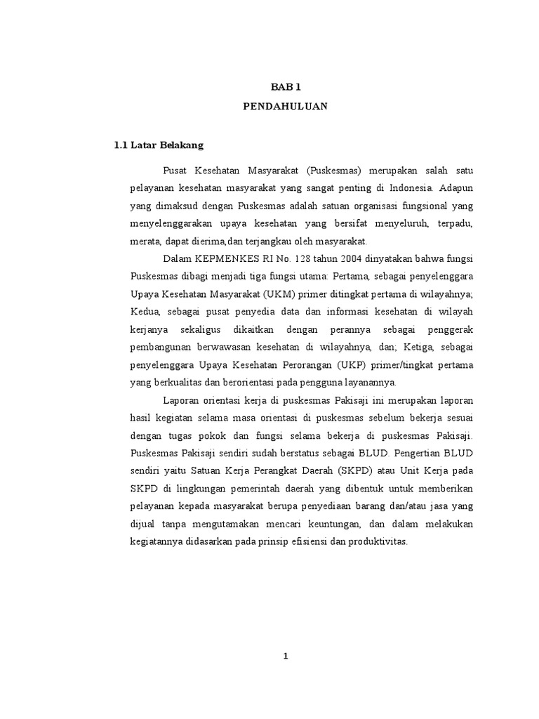 Isi - Laporan Orientasi PPPK | PDF