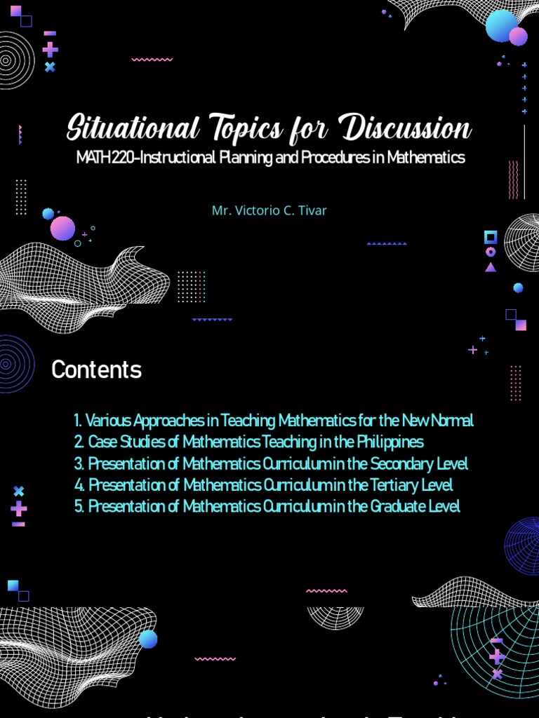 Math 220 - Situational Topics For Discussion | PDF | Curriculum ...