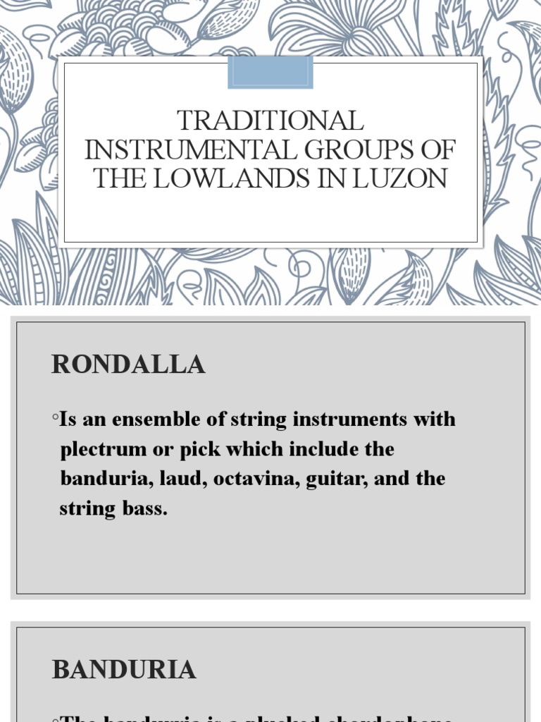 Luzon Lowlands Traditional Music Groups | PDF | Woodwind Instruments ...