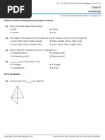 Shapes Around Us Class4 Maths | PDF | Shape | Rectangle