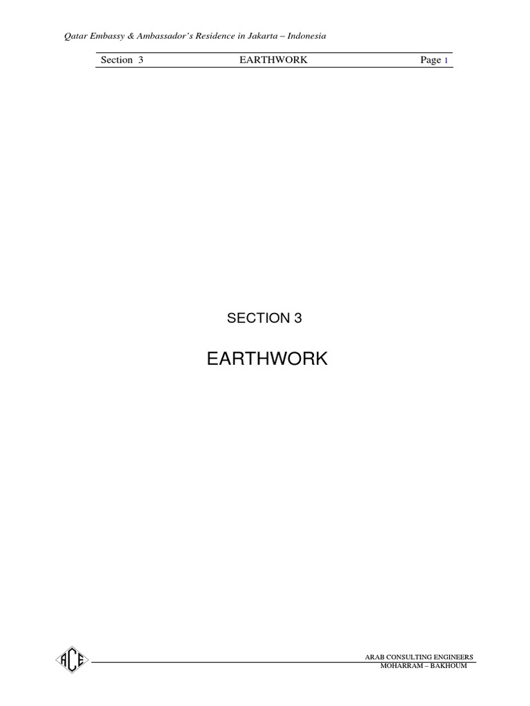 Section-3 Earthwork | PDF | Earth Sciences | Materials