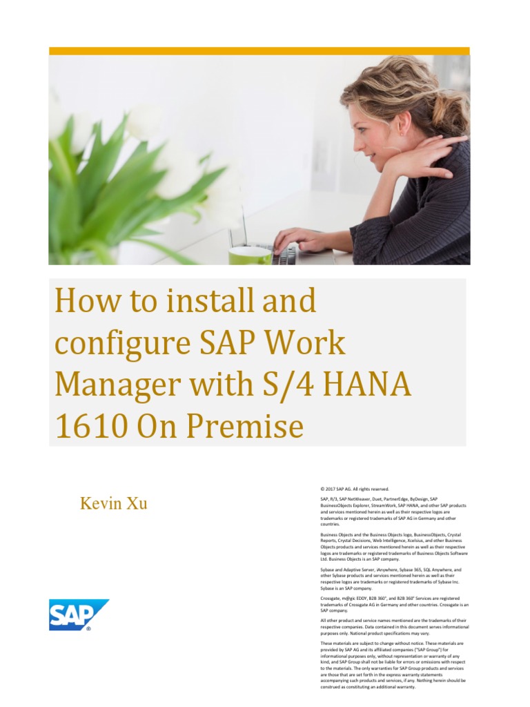 How To Install and Configure SAP Work Manager With S4 HANA 1610 On Prem | PDF | Installation ...