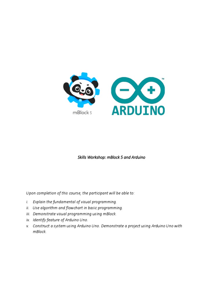 Modul Mblock 5 And Arduino Pdf Control Flow Microcontroller 7580