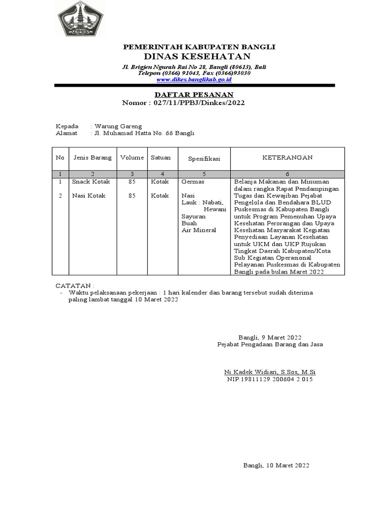 SPJ Makmin Rapat Blud 10 Maret | PDF