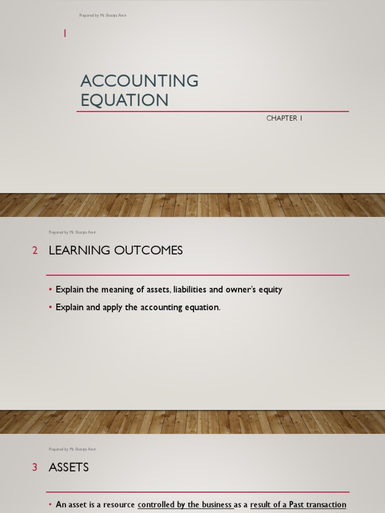 Accounting Equation | PDF | Equity (Finance) | Liability (Financial ...