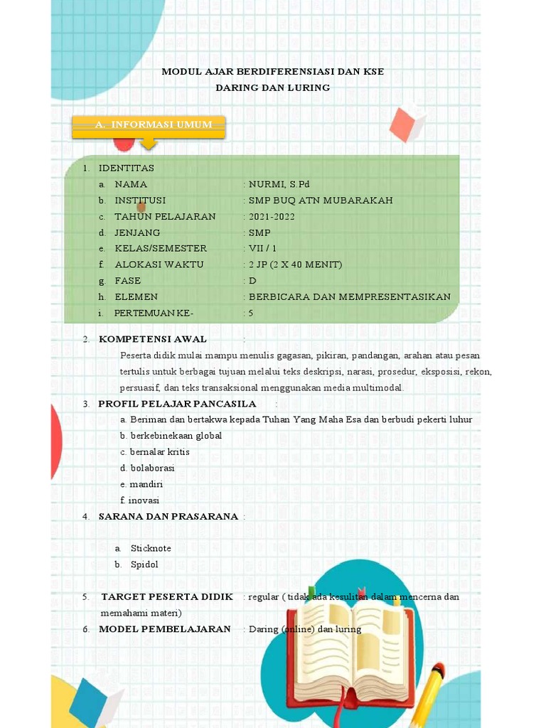 Modul Kelas 7 Bahasa | PDF