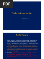 Traffic Volume Count Survey Guide | PDF | Traffic | Road Transport