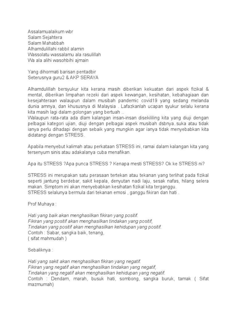 Mengatasi Stres dengan 10B | PDF